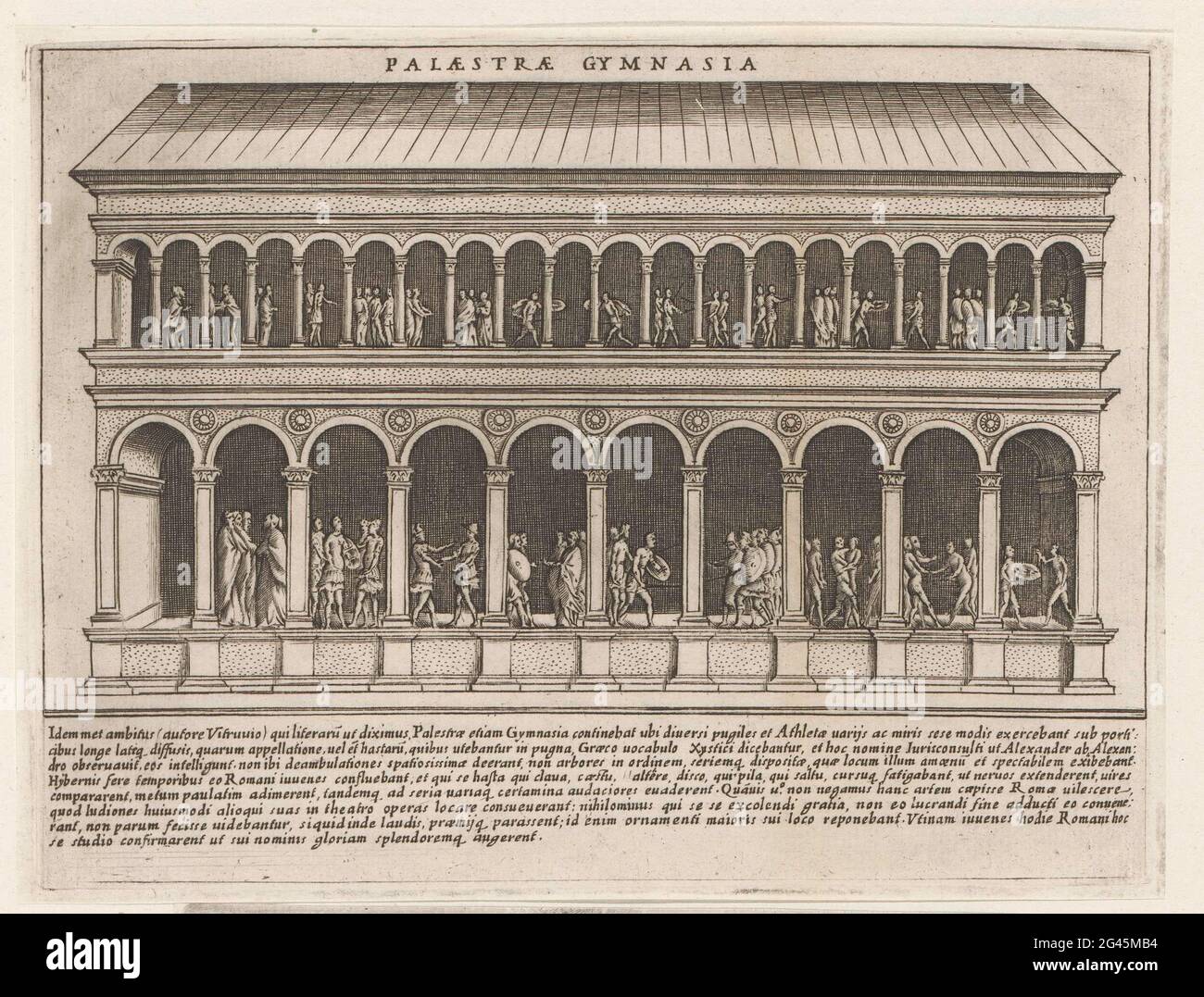 The Paletra and the Gymnasium in Rome; Palaestrae gymnasia; Antique ...