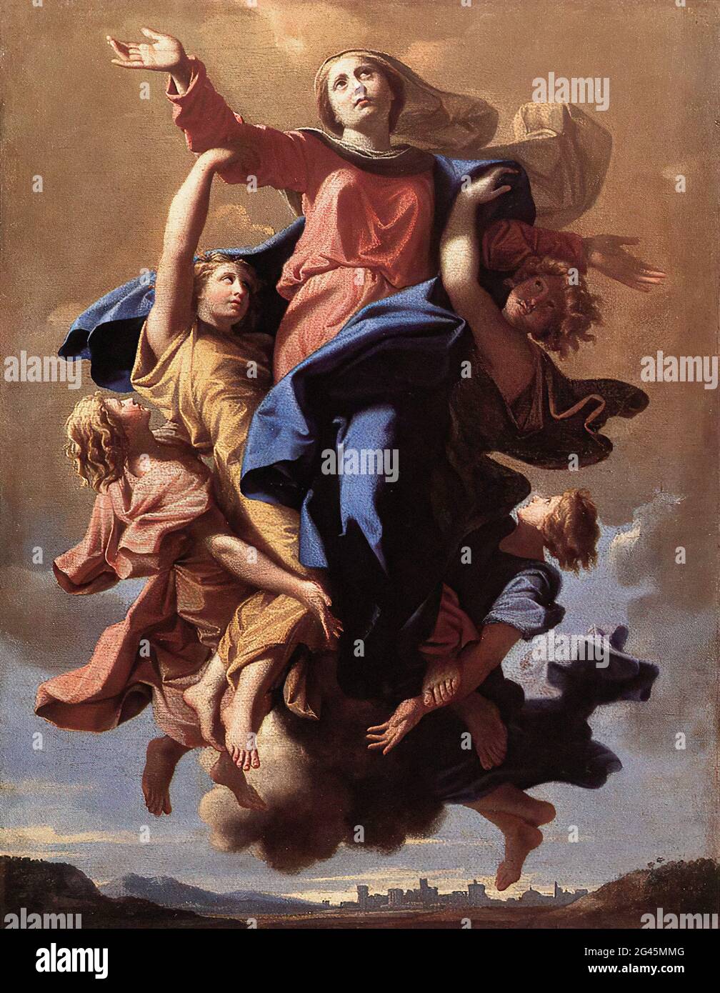 Nicolas Poussin - Assumption Virgin 1650 Stock Photo - Alamy
