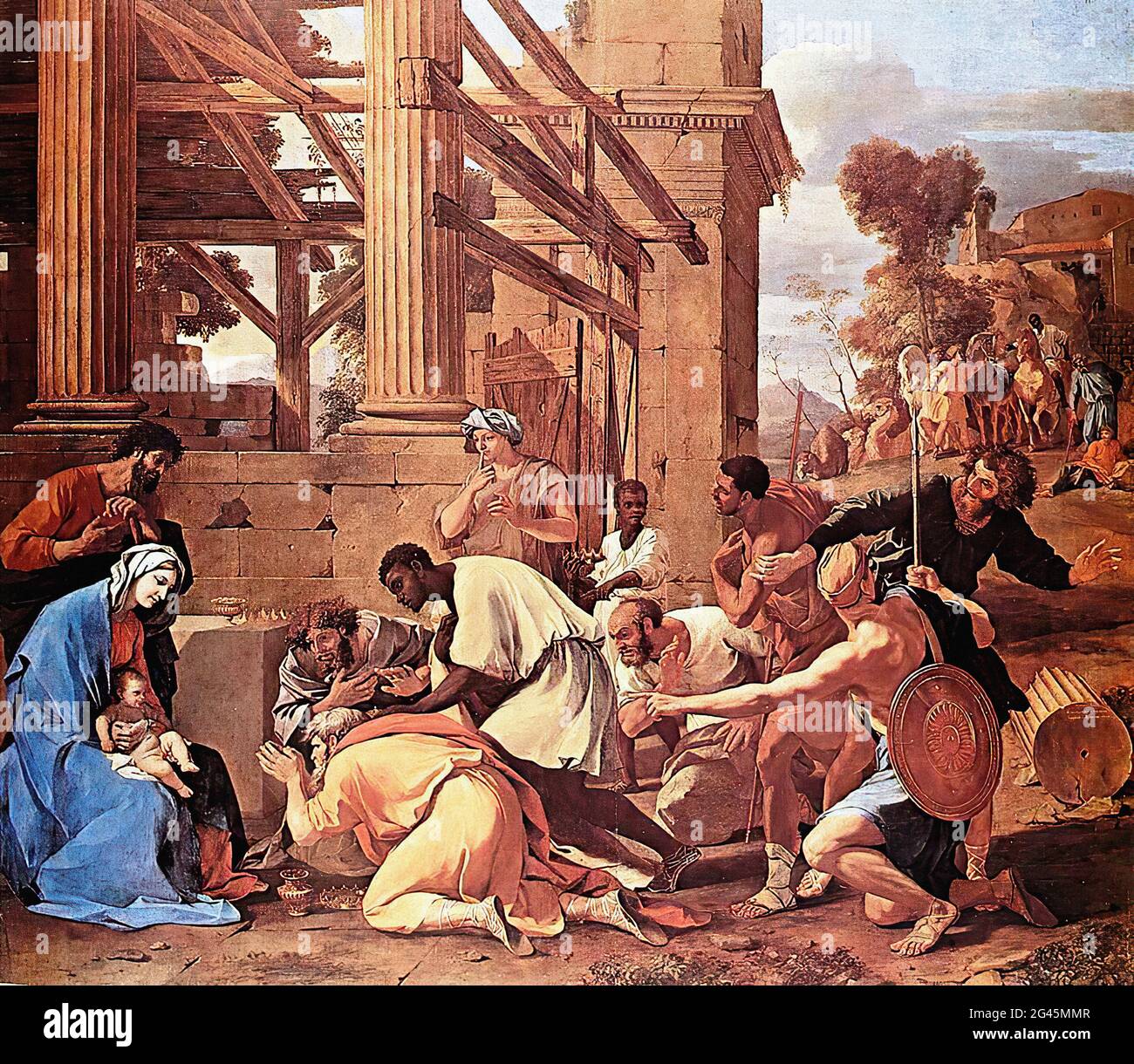Nicolas Poussin - Adoration Magi 1633 Stock Photo - Alamy