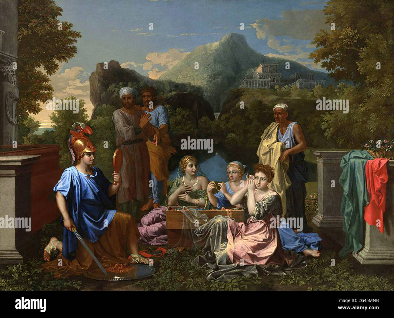 Nicolas Poussin - Achilles on Skyros Stock Photo - Alamy