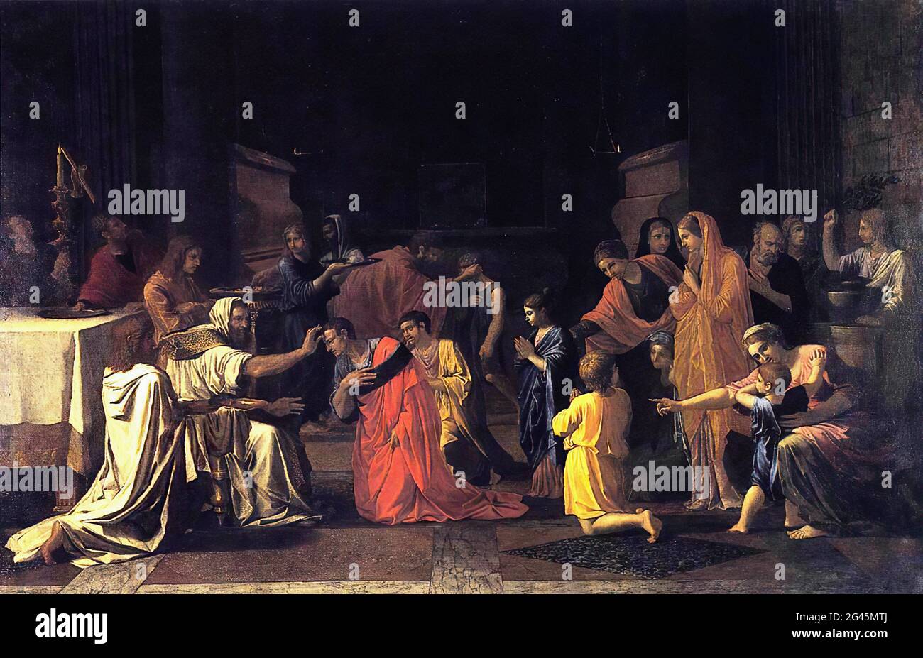 Nicolas Poussin - Confirmation 1645 Stock Photo - Alamy
