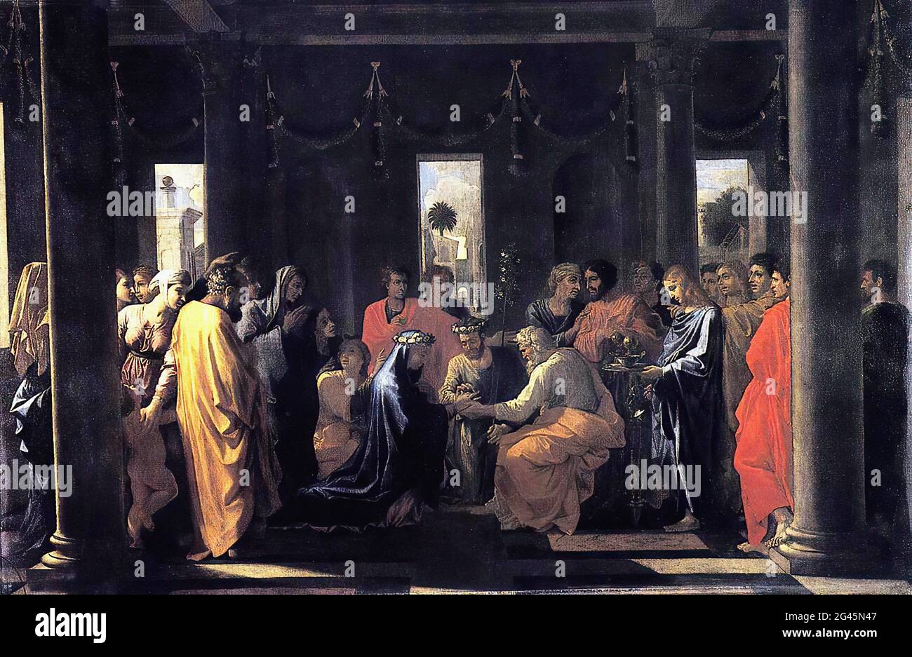 Nicolas Poussin - Marriage 1638 Stock Photo - Alamy