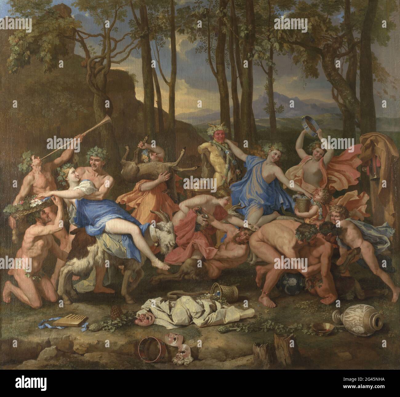 Nicolas Poussin - the Triumph of Pan Stock Photo - Alamy