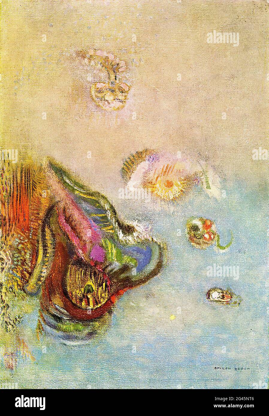 Odilon Redon - Animals Se 1910 Stock Photo - Alamy