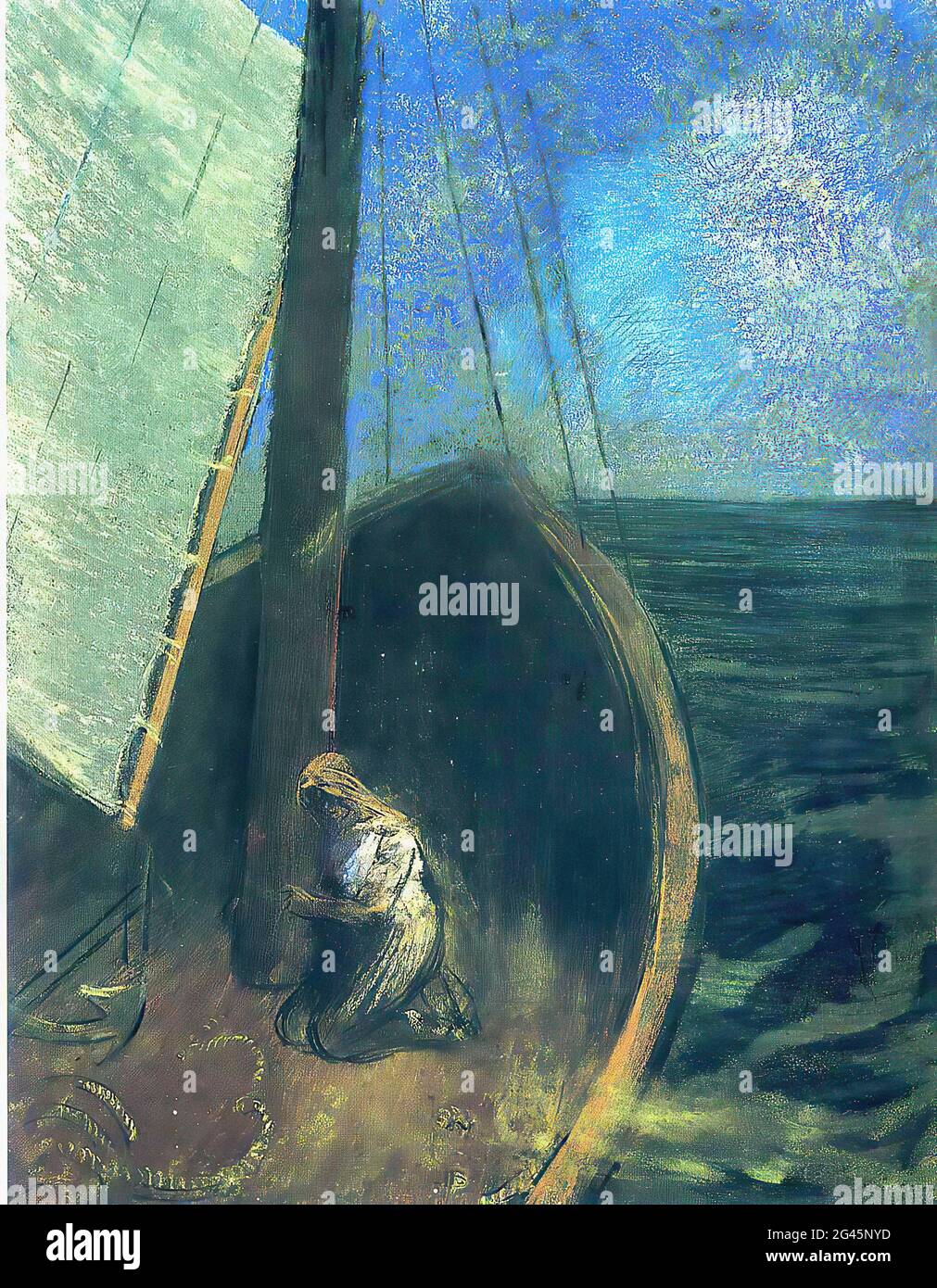 Odilon Redon - Boat 1902 Stock Photo - Alamy