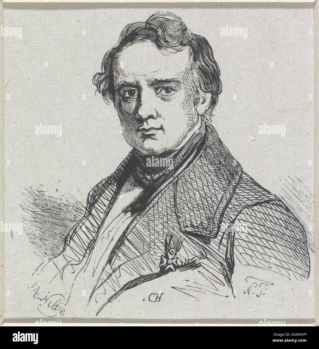 Portrait of Jan Willem Pieneman Stock Photo - Alamy