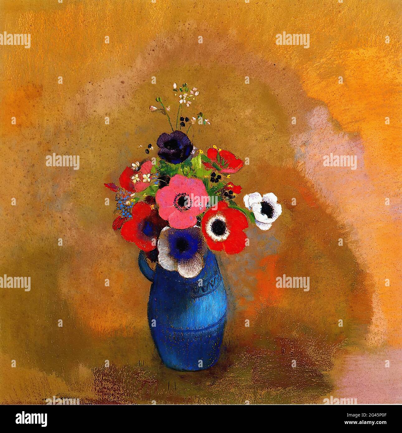 Odilon Redon - Bouquet Anemones Stock Photo - Alamy