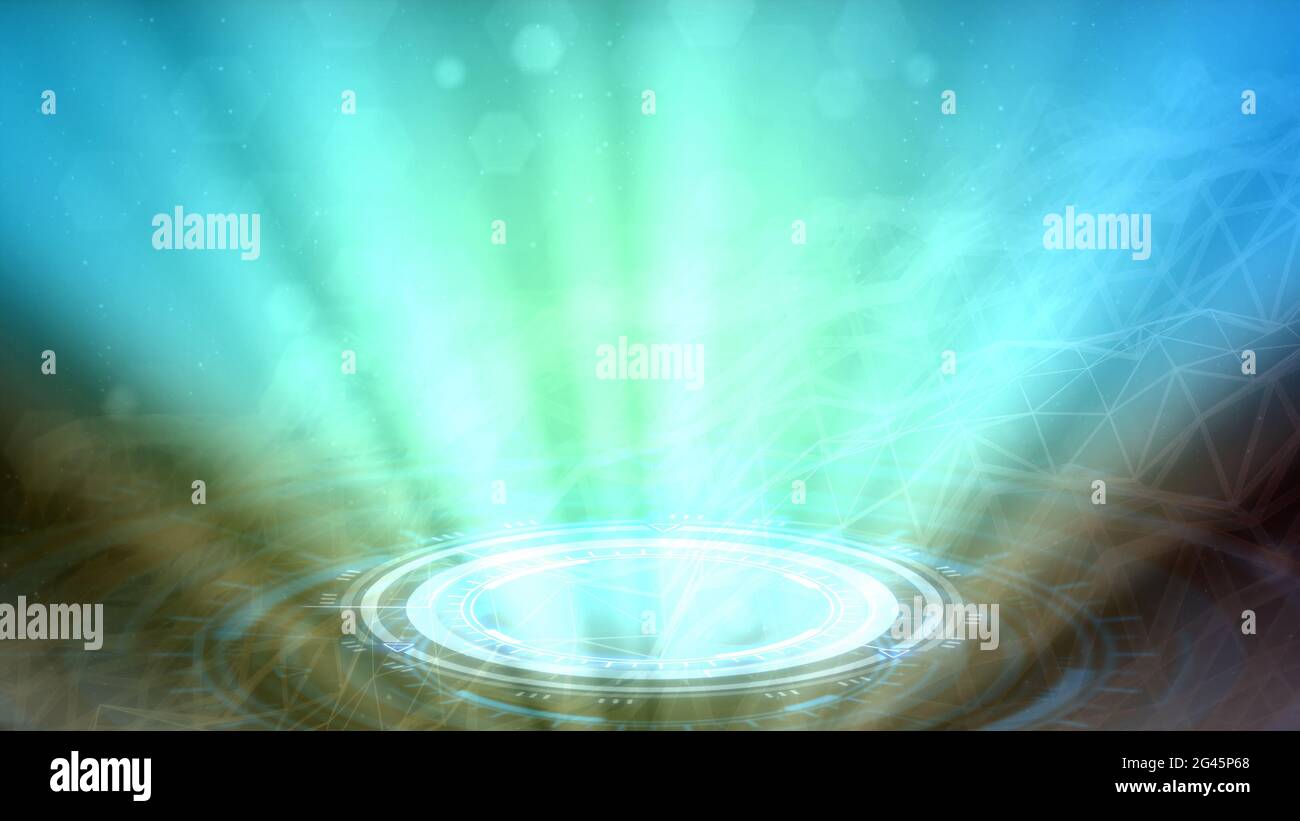 cg abstract 3D rendering, Neon techno teleport backdrop Stock Photo - Alamy
