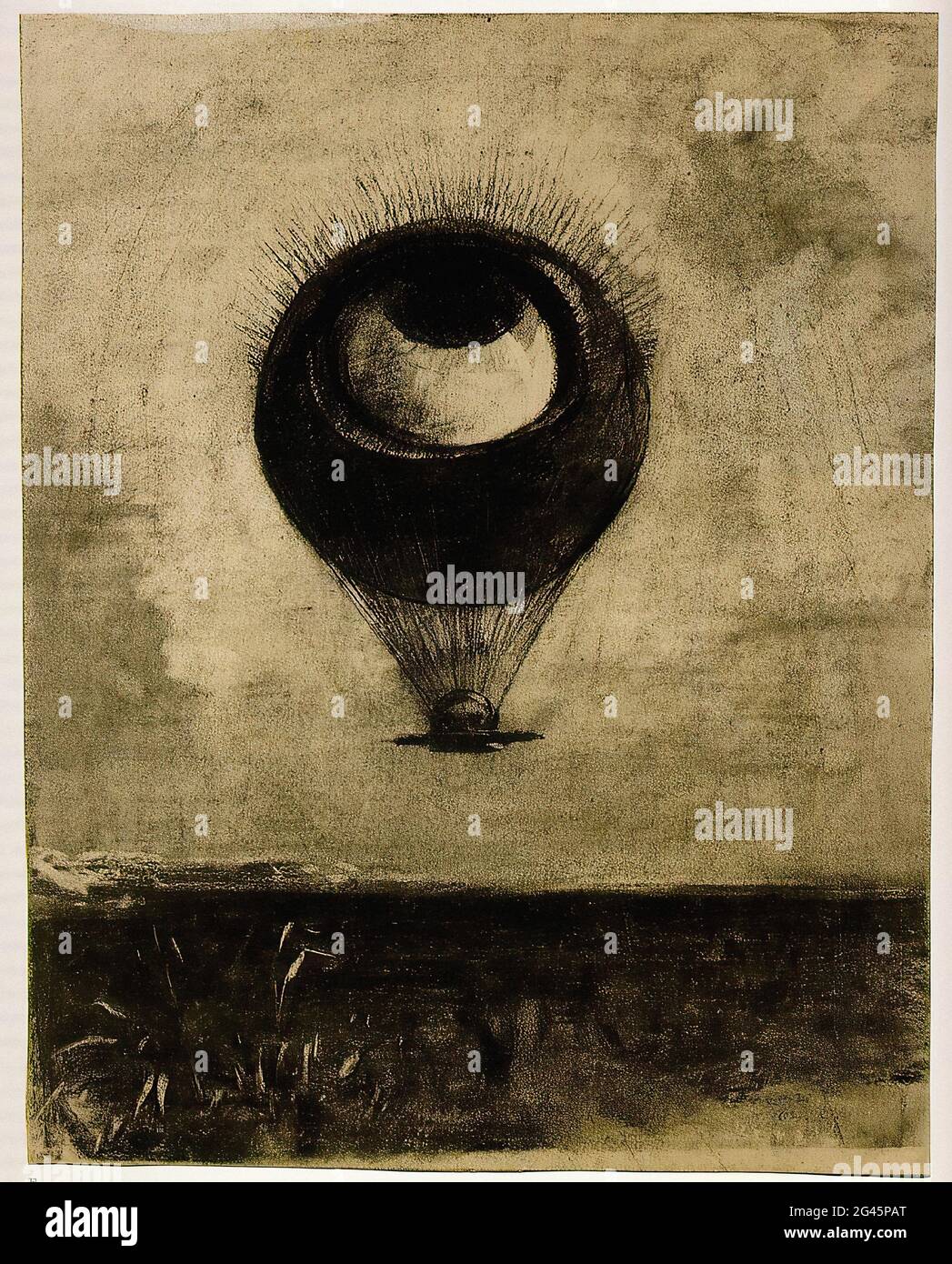 Odilon Redon - Eye Balloon 1898 Stock Photo - Alamy