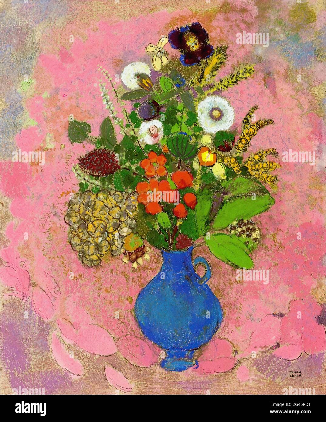 Odilon Redon - Flowers 1905 Stock Photo - Alamy