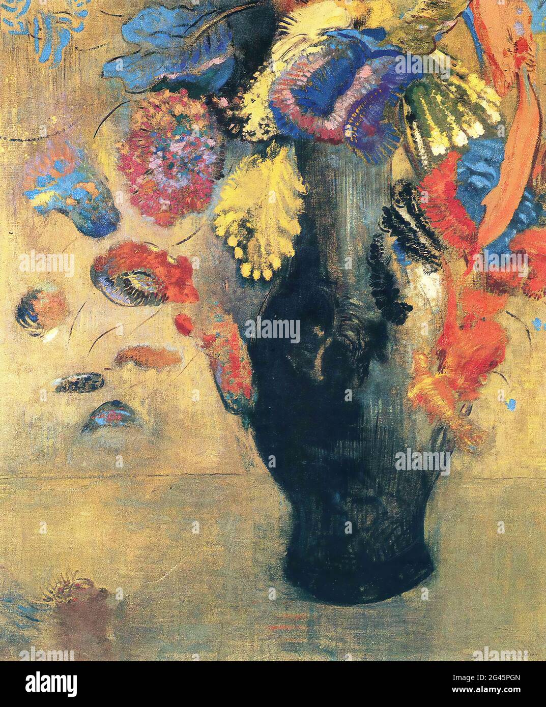 Odilon Redon - Flowers C 1903 Stock Photo - Alamy