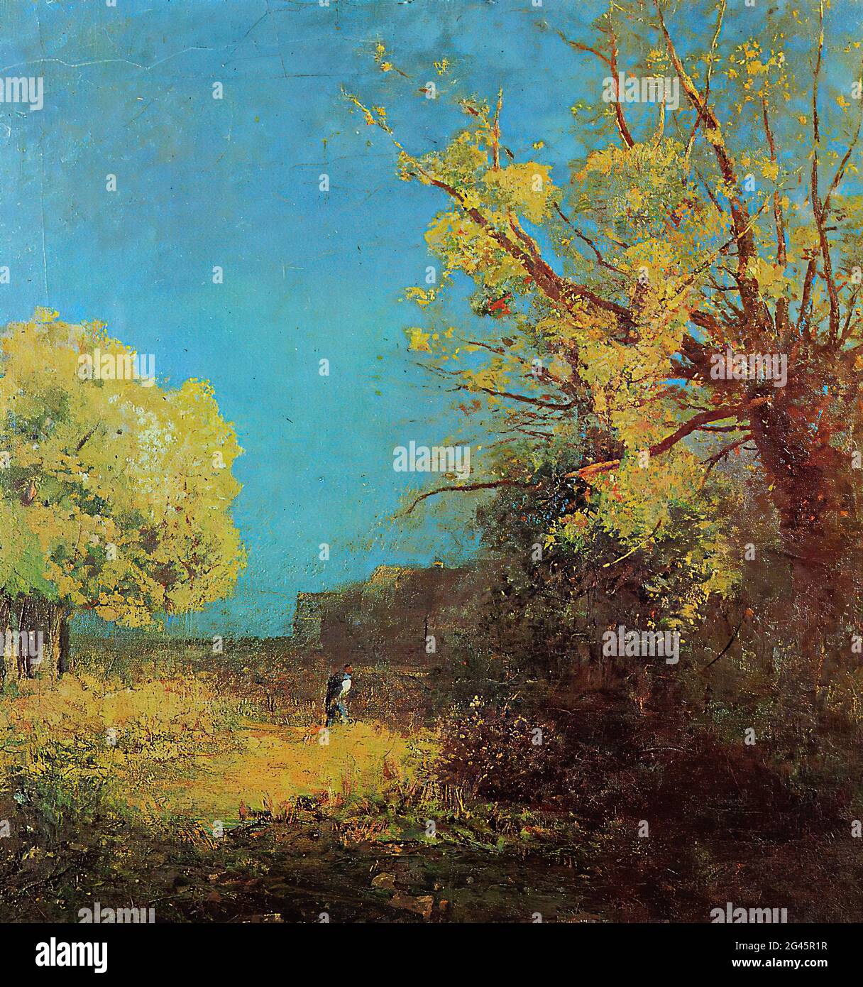 Odilon Redon - Peyrelebade Landscape 1880 Stock Photo - Alamy