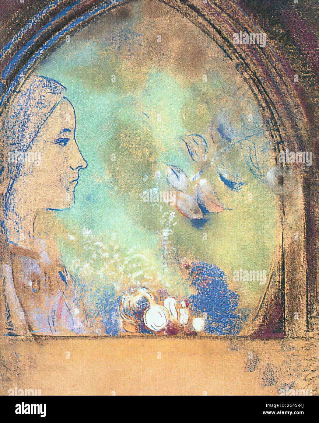 Odilon Redon - Profile an Arch 1905 Stock Photo - Alamy