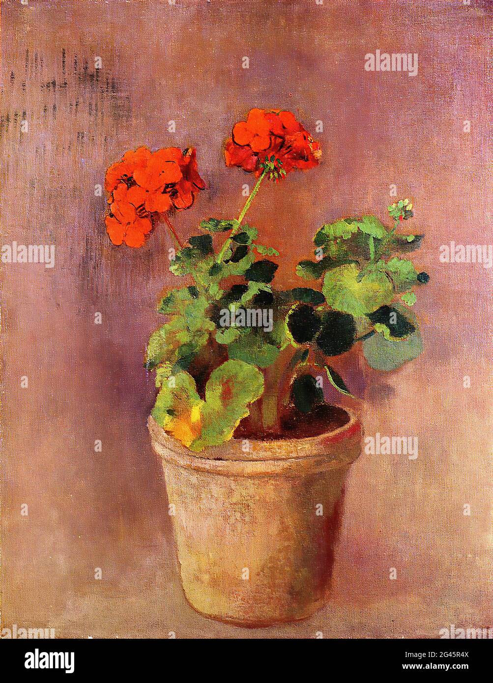 Odilon Redon - Pot Geraniums C 1910 Stock Photo - Alamy