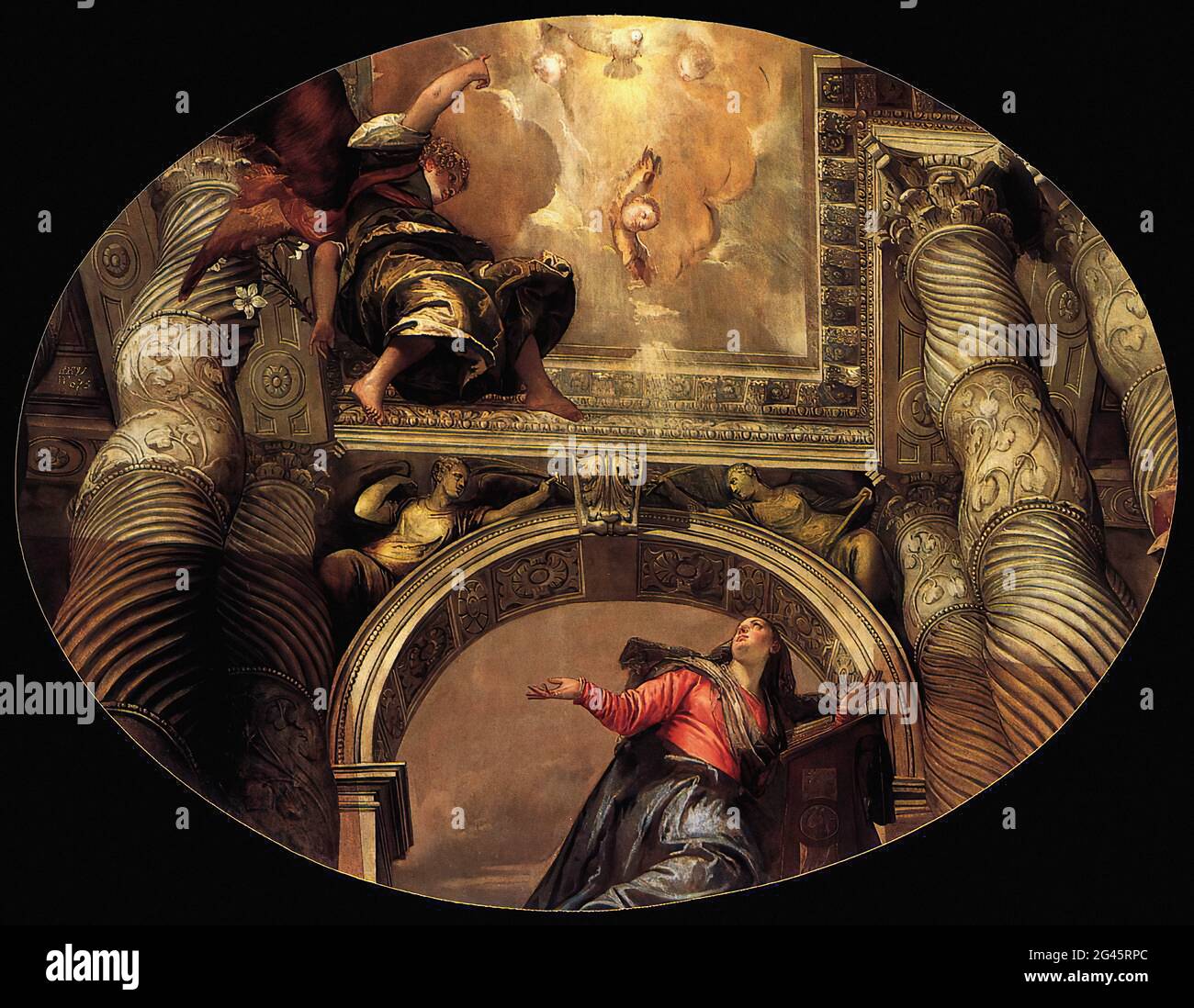 Paolo Caliari a.K.a Veronese - Annunciation 1558 Stock Photo - Alamy