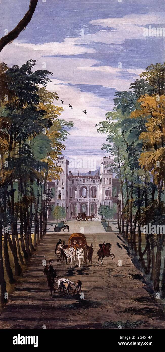 Paolo Caliari a.K.a Veronese - Landscape 1560 Stock Photo - Alamy