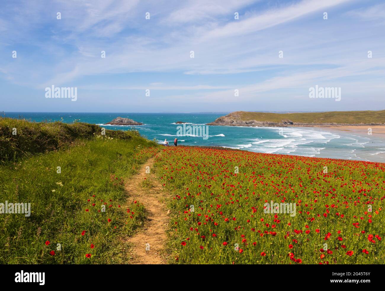 West pentire cornwall hi-res stock photography and images - Alamy