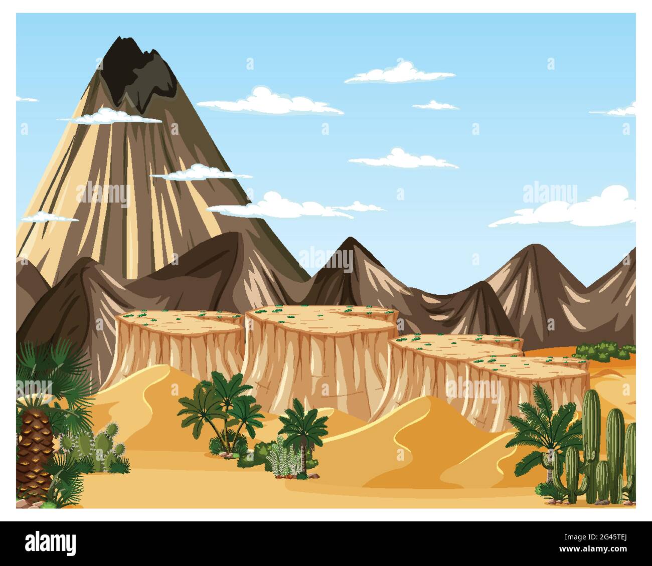 Landforms drawing Cut Out Stock Images & Pictures - Alamy