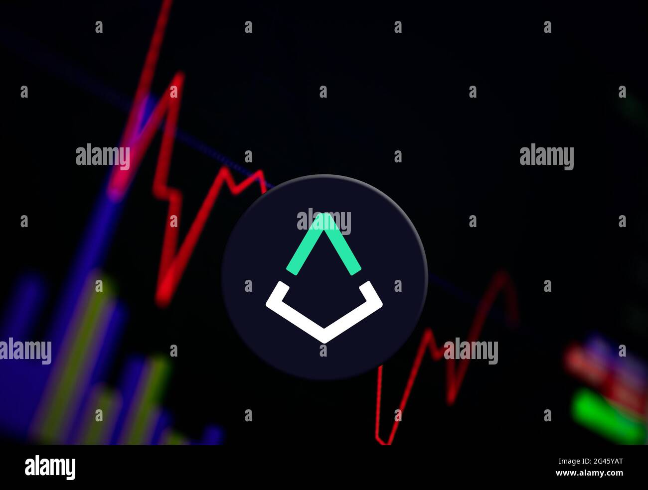 Augur REP Cryptocurrency. coin growth chart on the exchange, chart ...