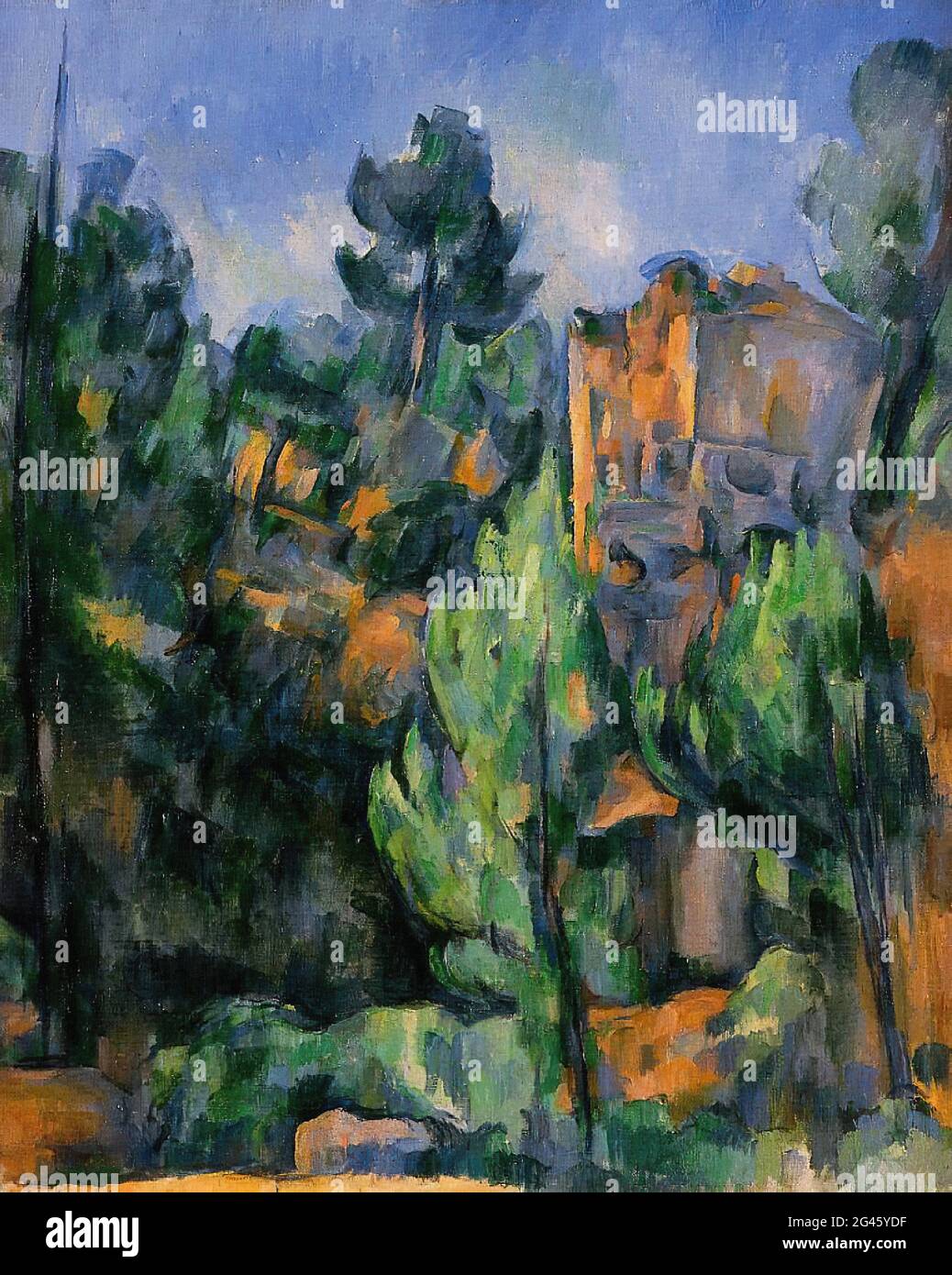 Paul Cézanne - Bibemus Quarry 1898 Stock Photo - Alamy