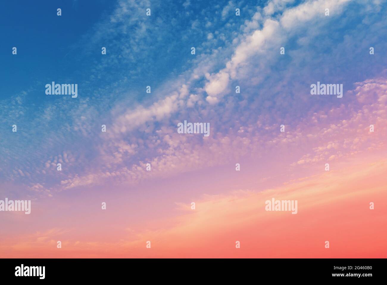 Colorful cloudy sky at sunset. Gradient color. Sky texture, abstract ...