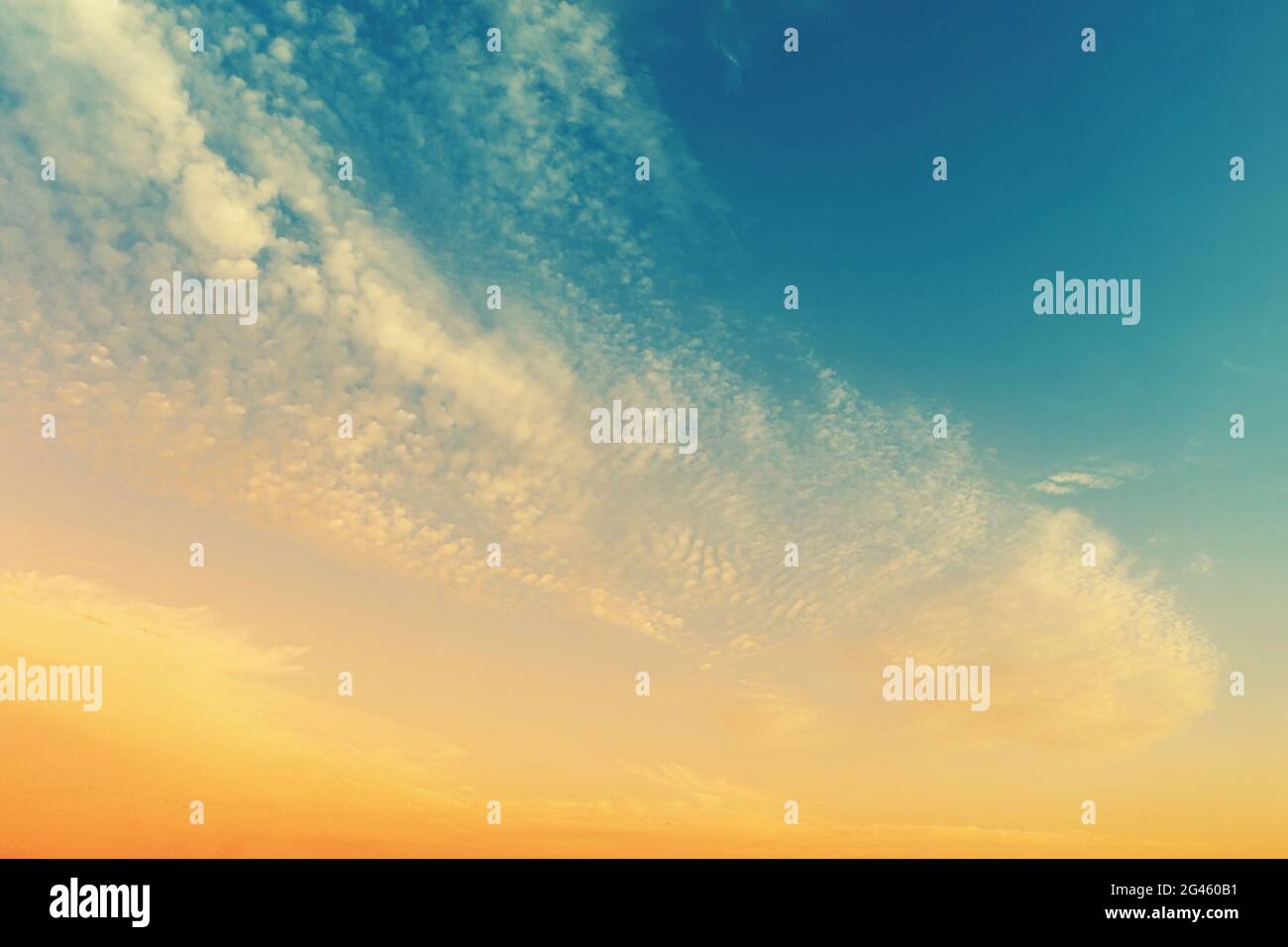 Colorful cloudy sky at sunset. Gradient color. Sky texture, abstract ...