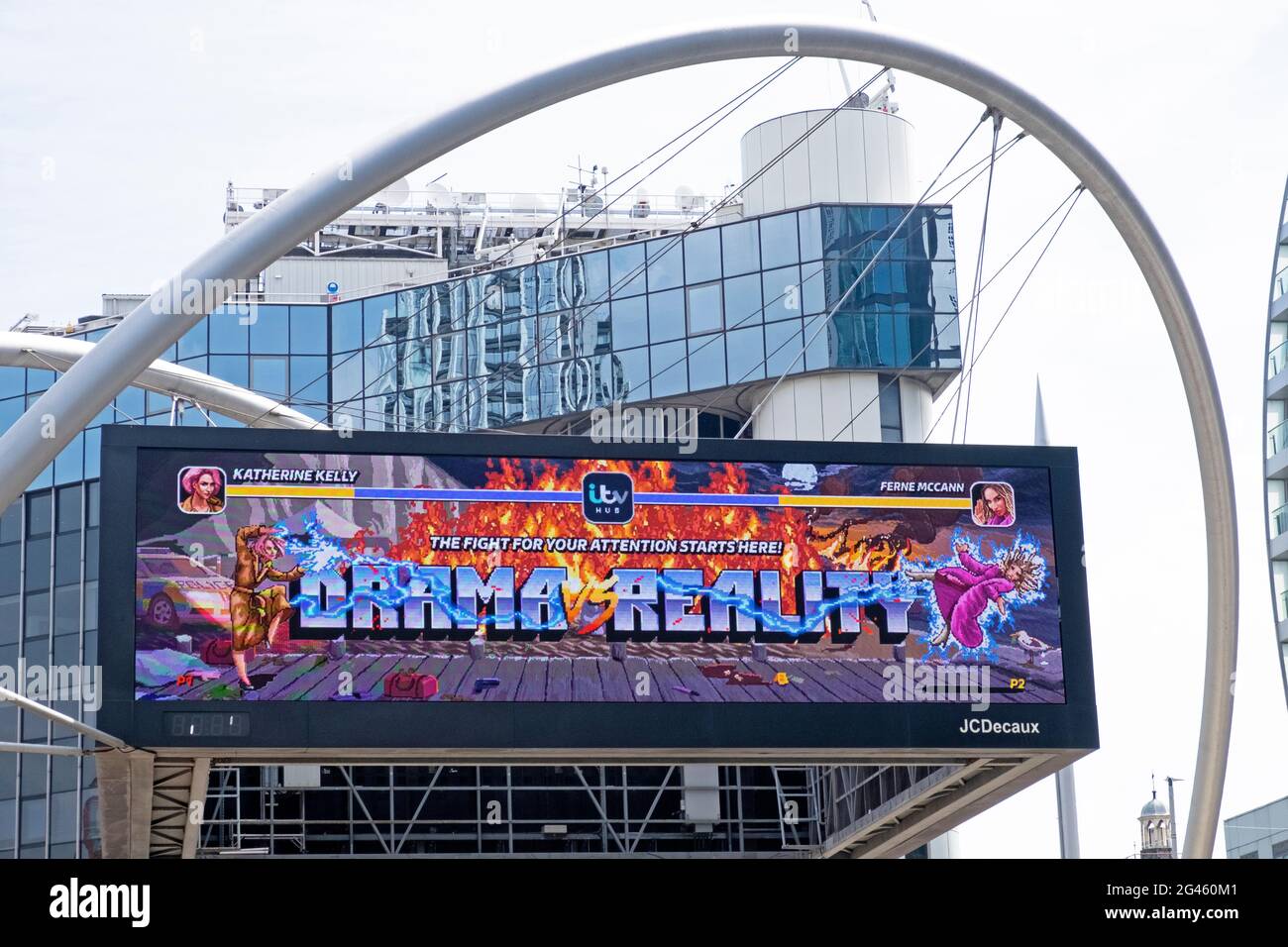 Drama vs Reality advert ITV show electronic digital billboard display ...