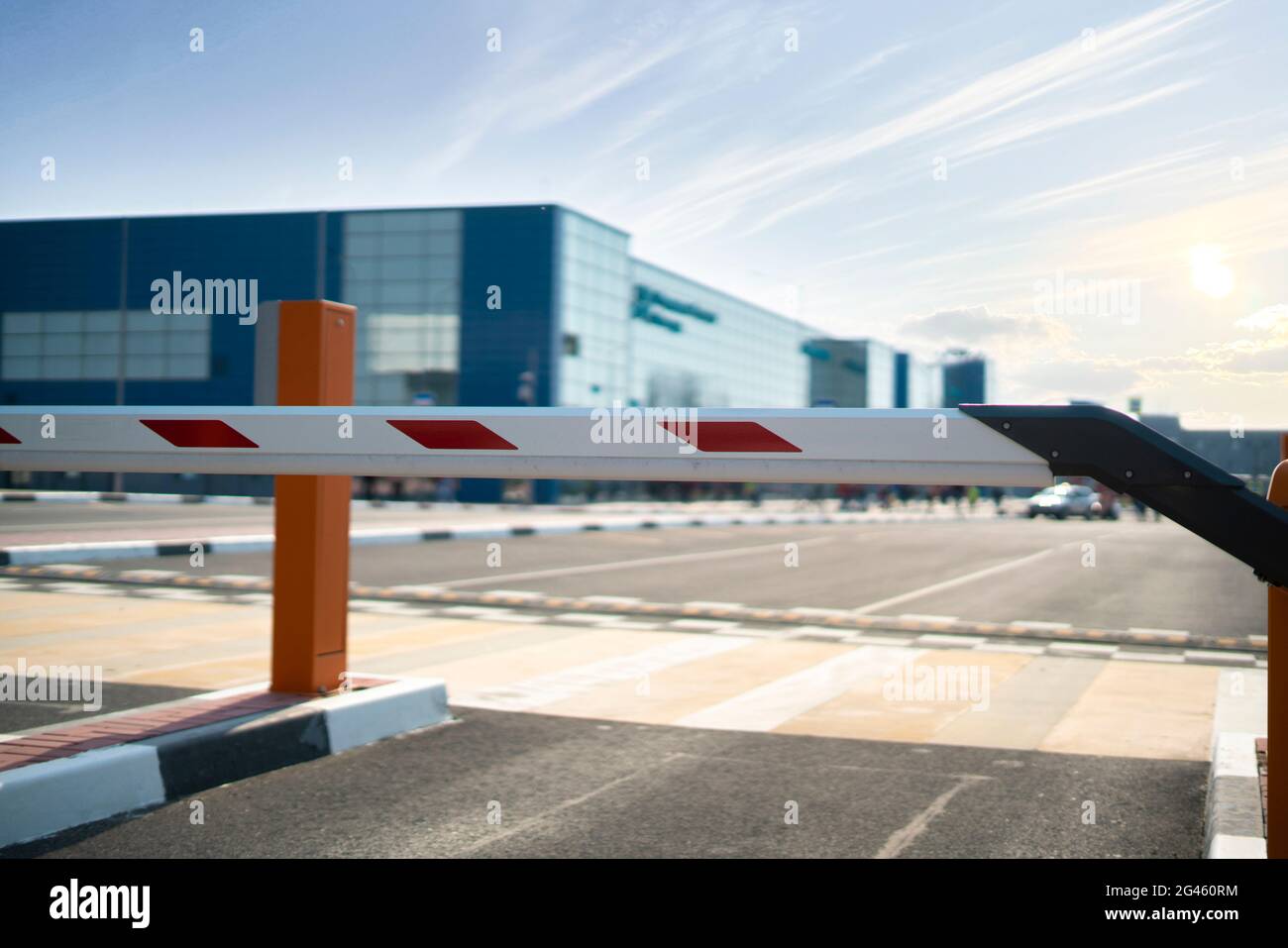 road car gate barrier, safety entrance pass Stock Photo - Alamy