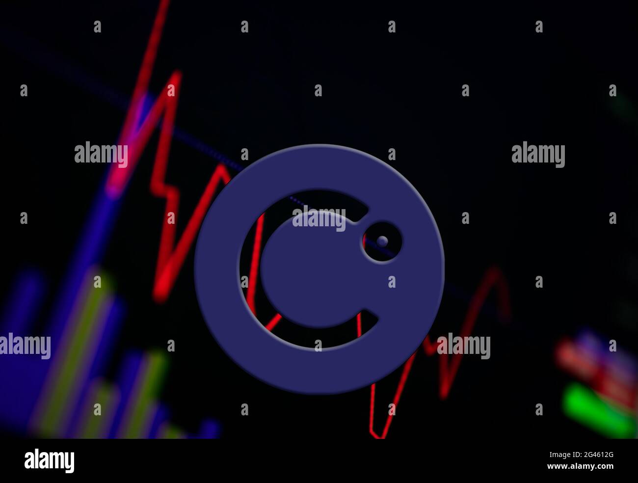 Celsius CEL Cryptocurrency. coin growth chart on the exchange, chart ...