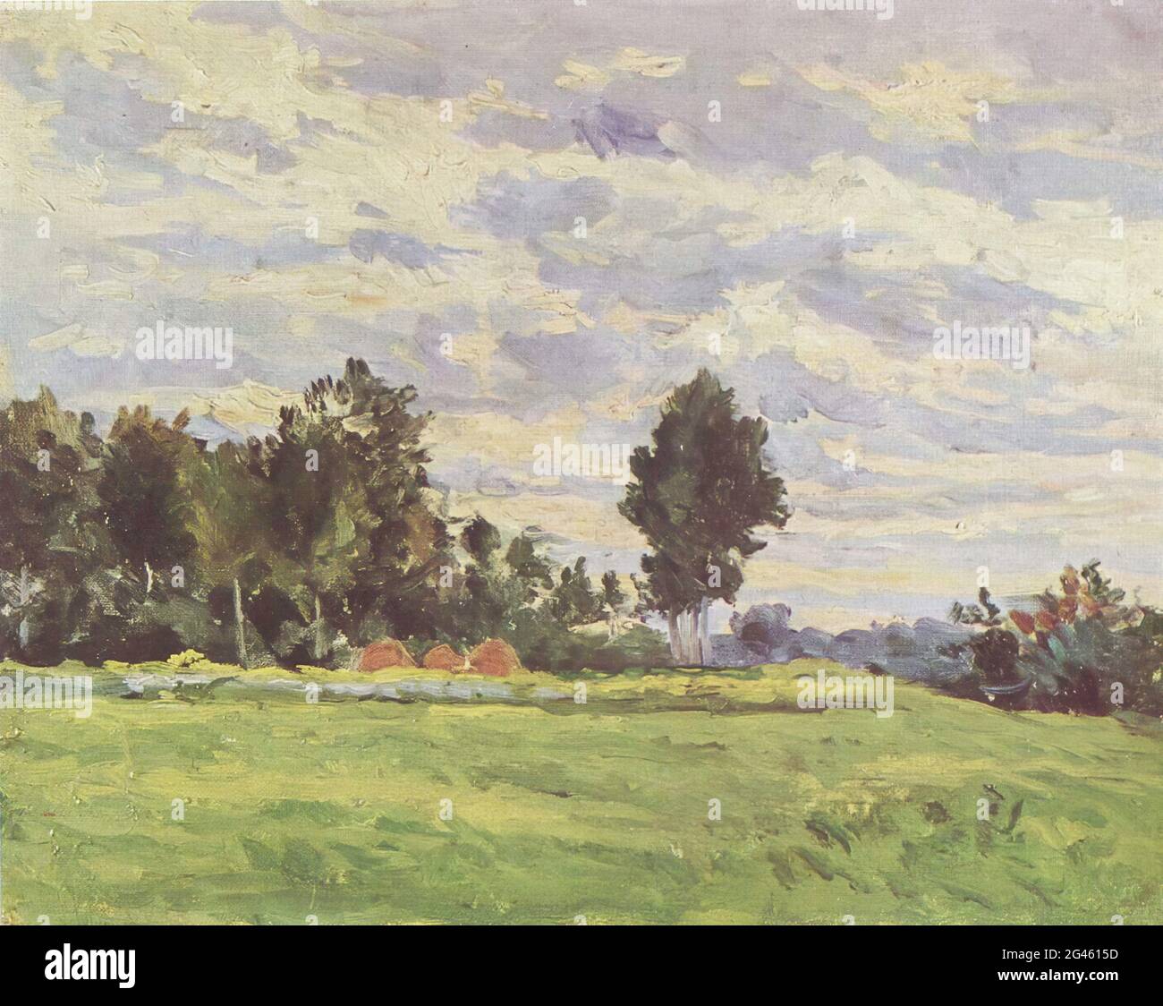 Paul Cézanne - Landscape Ile De France 1865 Stock Photo - Alamy