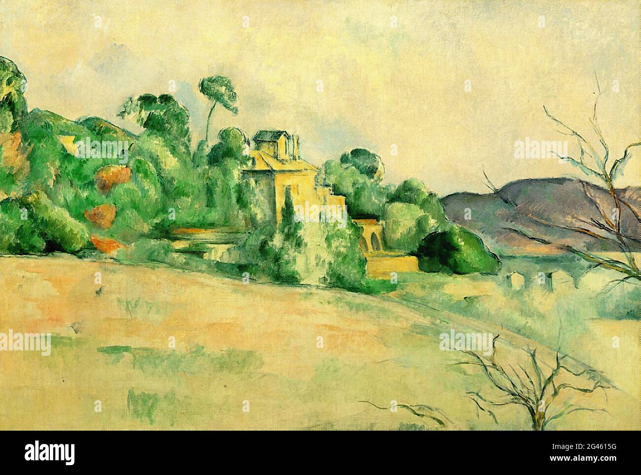 Paul Cézanne - Landscape Midday 1887 Stock Photo - Alamy