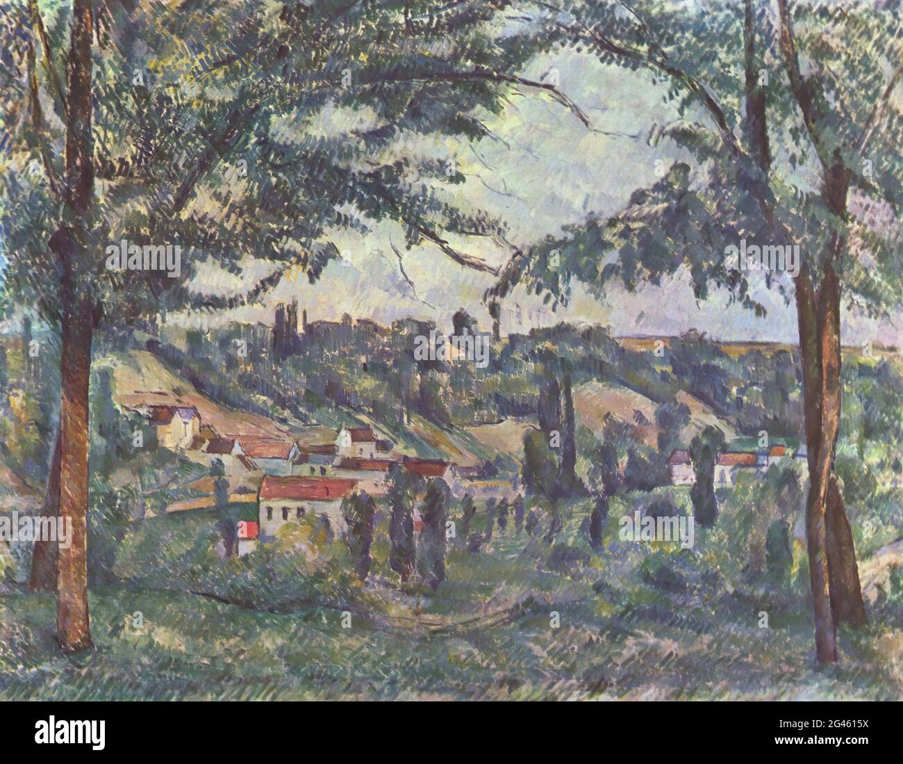 Paul Cézanne - Landscape C 1882 Stock Photo - Alamy