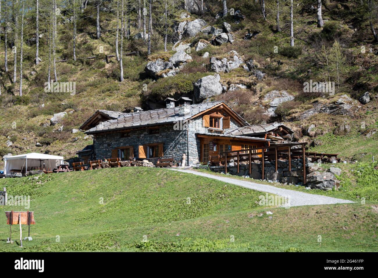 Lanzo-Italy-June 2021 Modern and welcoming farmhouse located in the ...