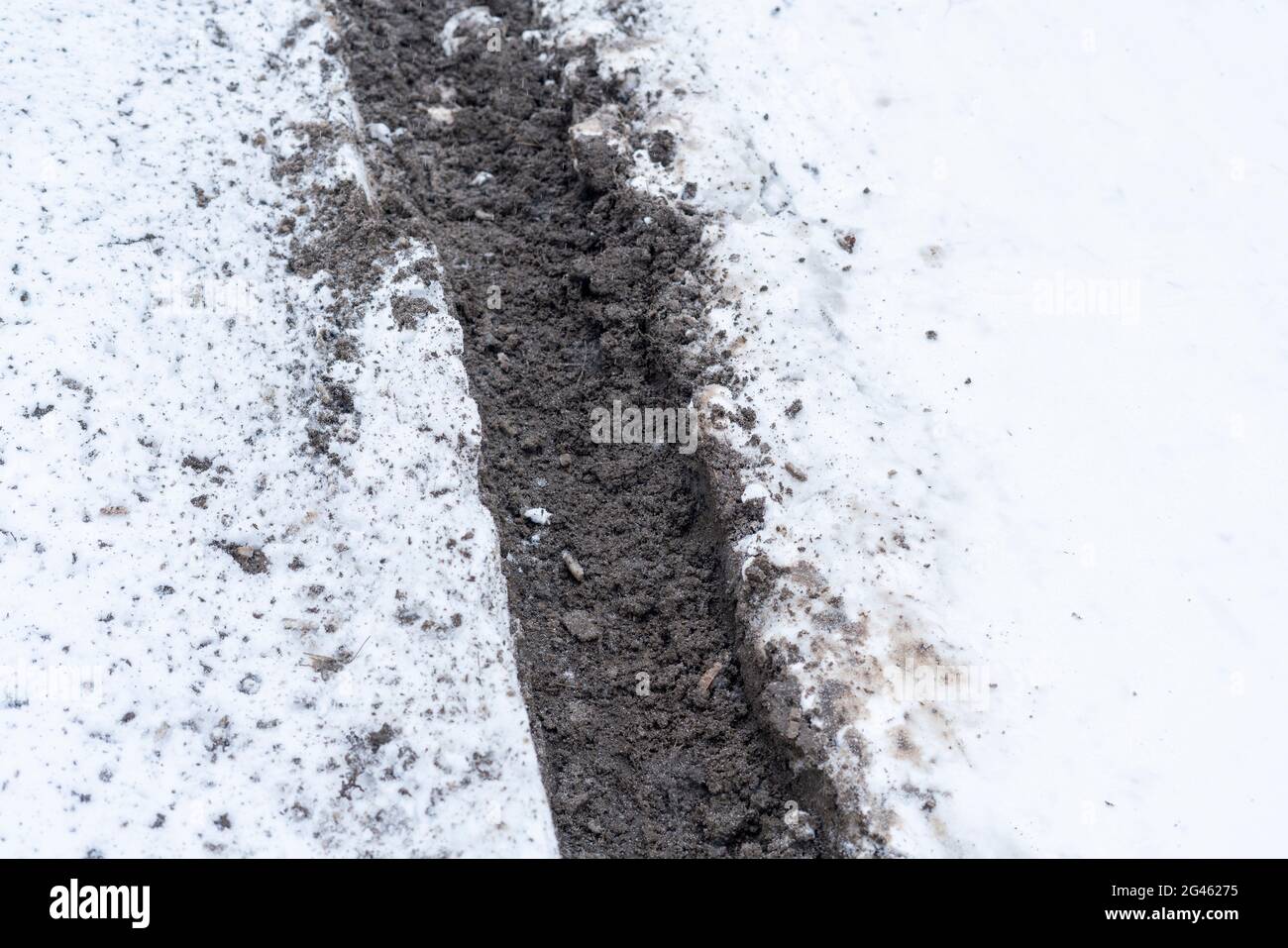rut track off road of the car, dirt and mud Stock Photo - Alamy