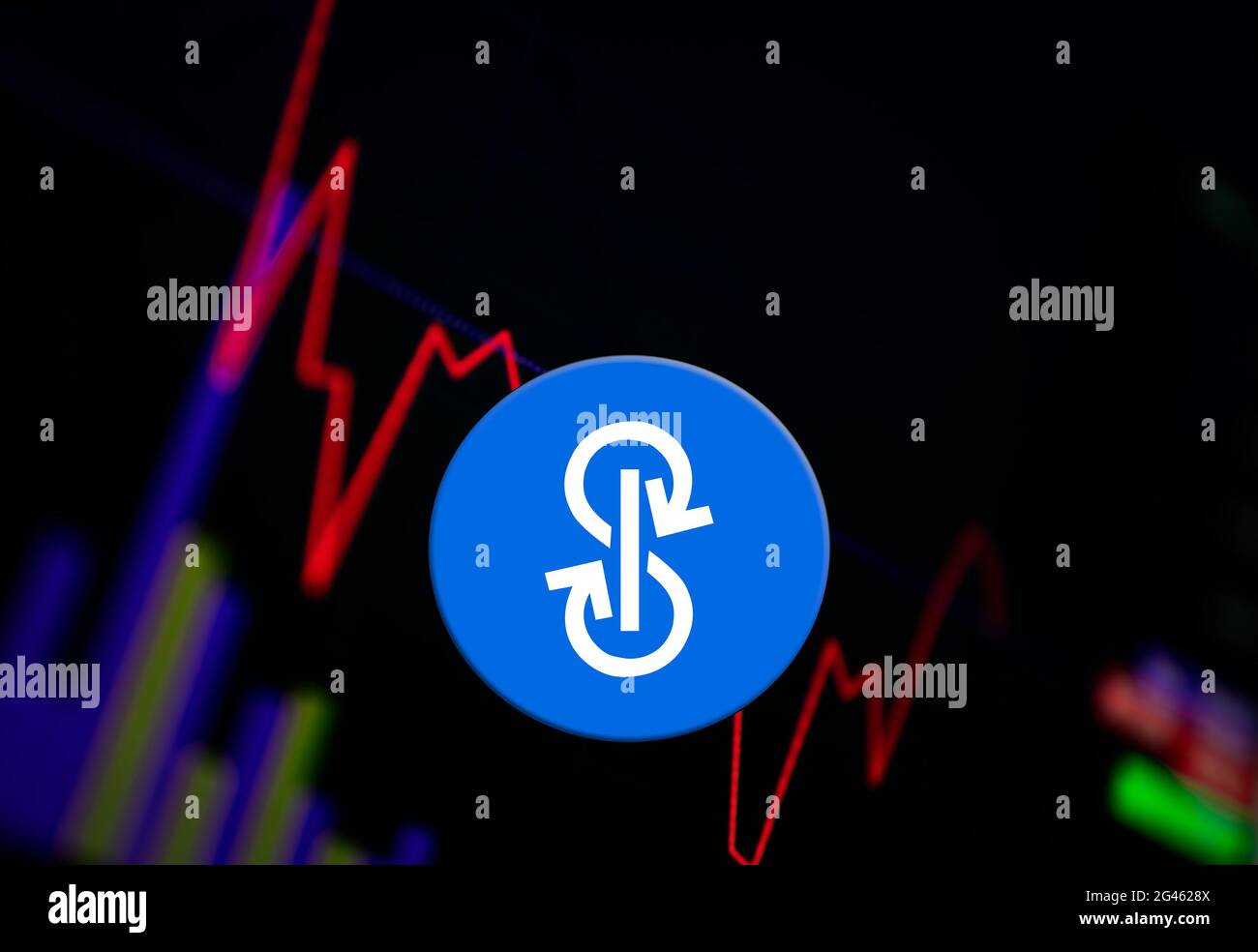 yearn.finance YFI Cryptocurrency. coin growth chart on the exchange ...