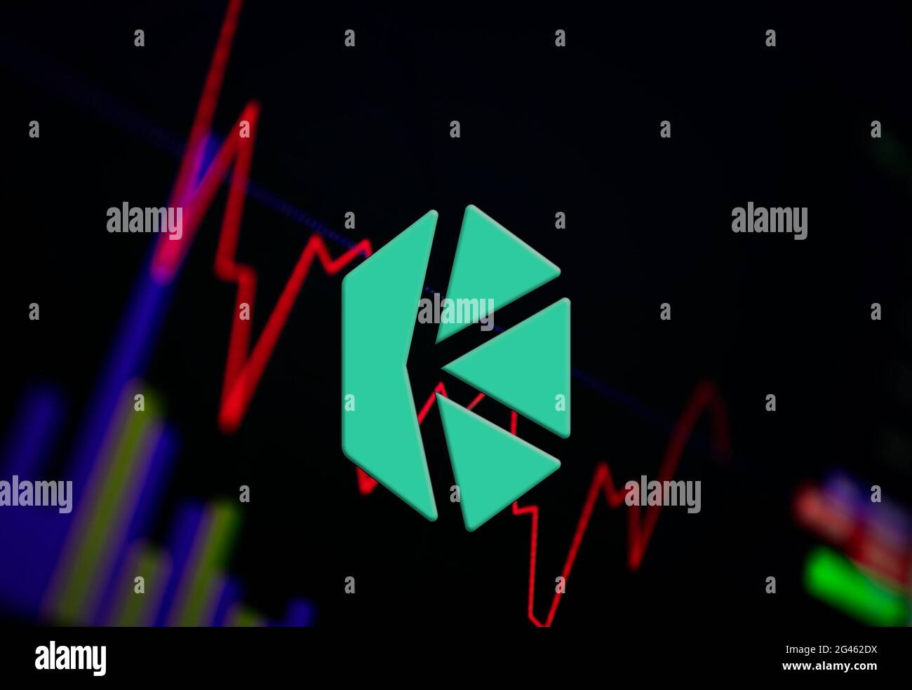 Kyber Network Cryptocurrency. coin growth chart on the exchange, chart ...