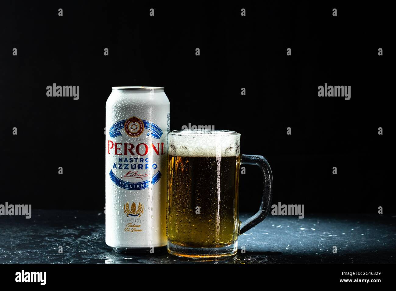 Peroni can hi-res stock photography and images - Alamy