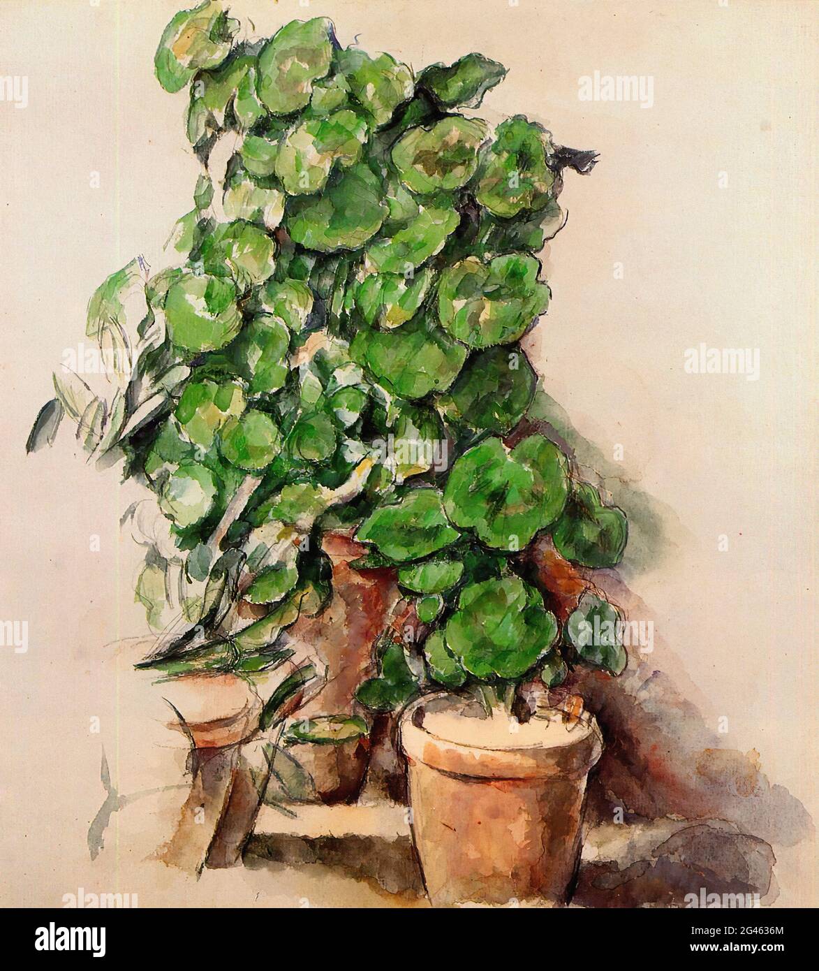 Paul Cézanne - Pots Geraniums C 1888 Stock Photo - Alamy