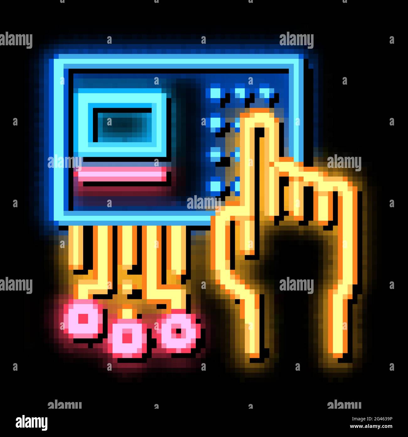 safe code set neon glow icon illustration Stock Vector Image & Art - Alamy