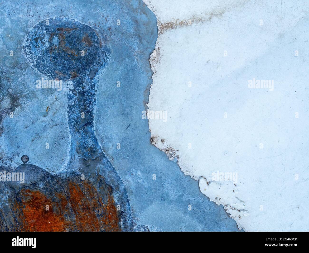 Blue rust textured background hi-res stock photography and images - Alamy