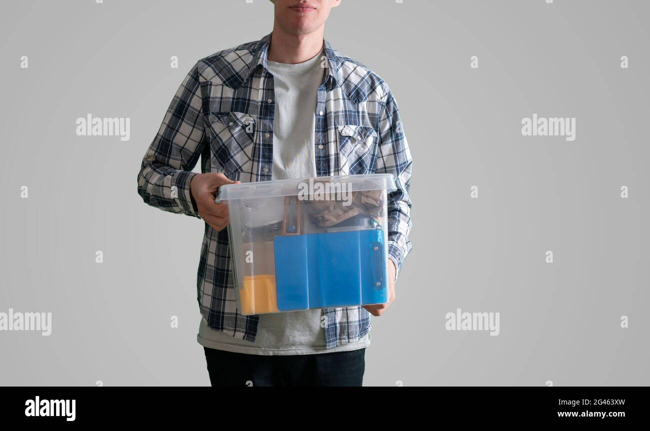 Person standing inside a box hi-res stock photography and images - Alamy