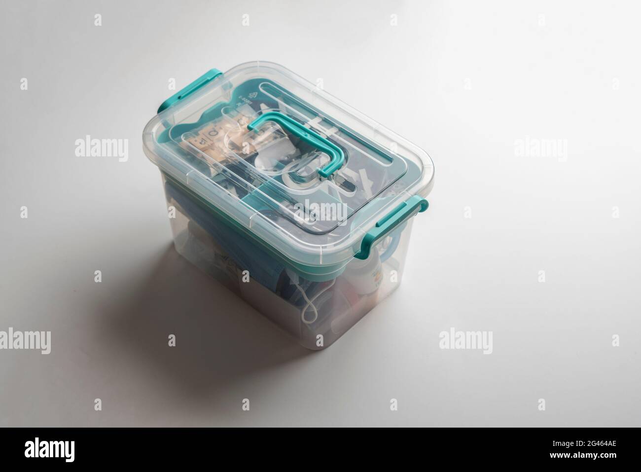 Plastic storage container with clothes hi-res stock photography and ...