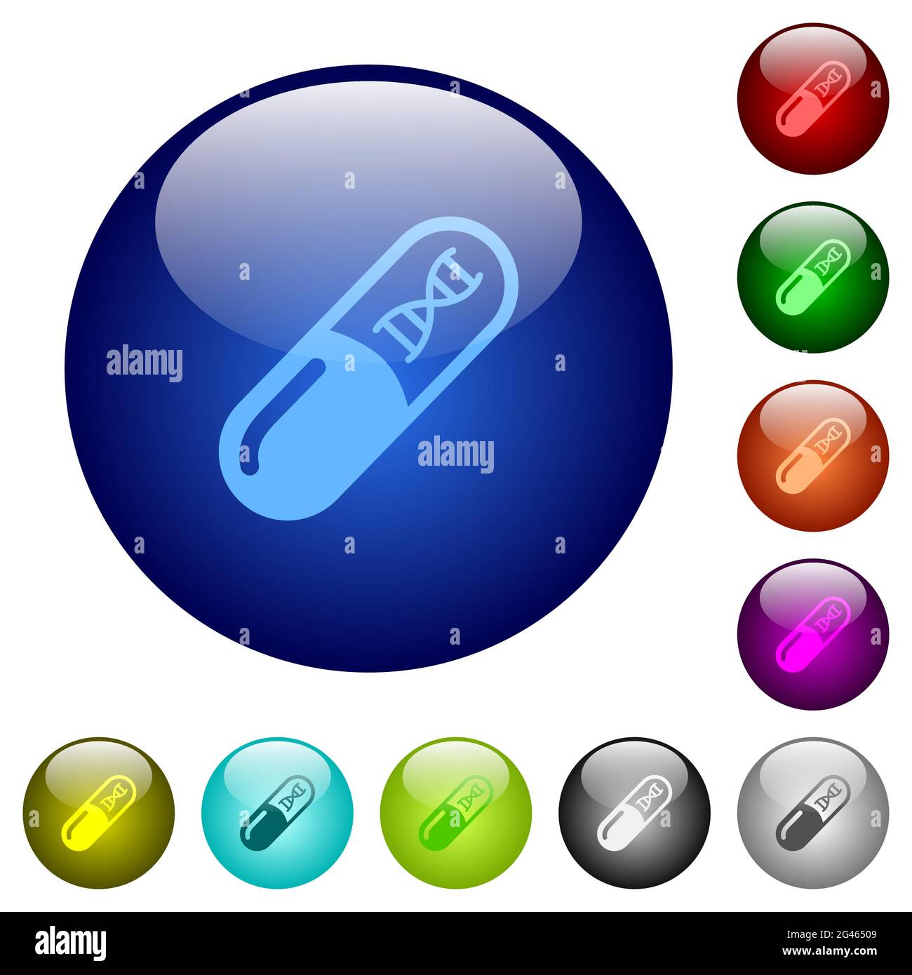 Spherical capsule Stock Vector Images - Alamy