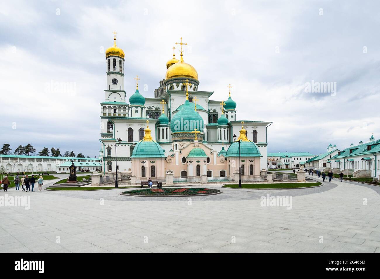 Istra, Moscow Region, Russia - May 6, 2021: view of the Resurrection ...