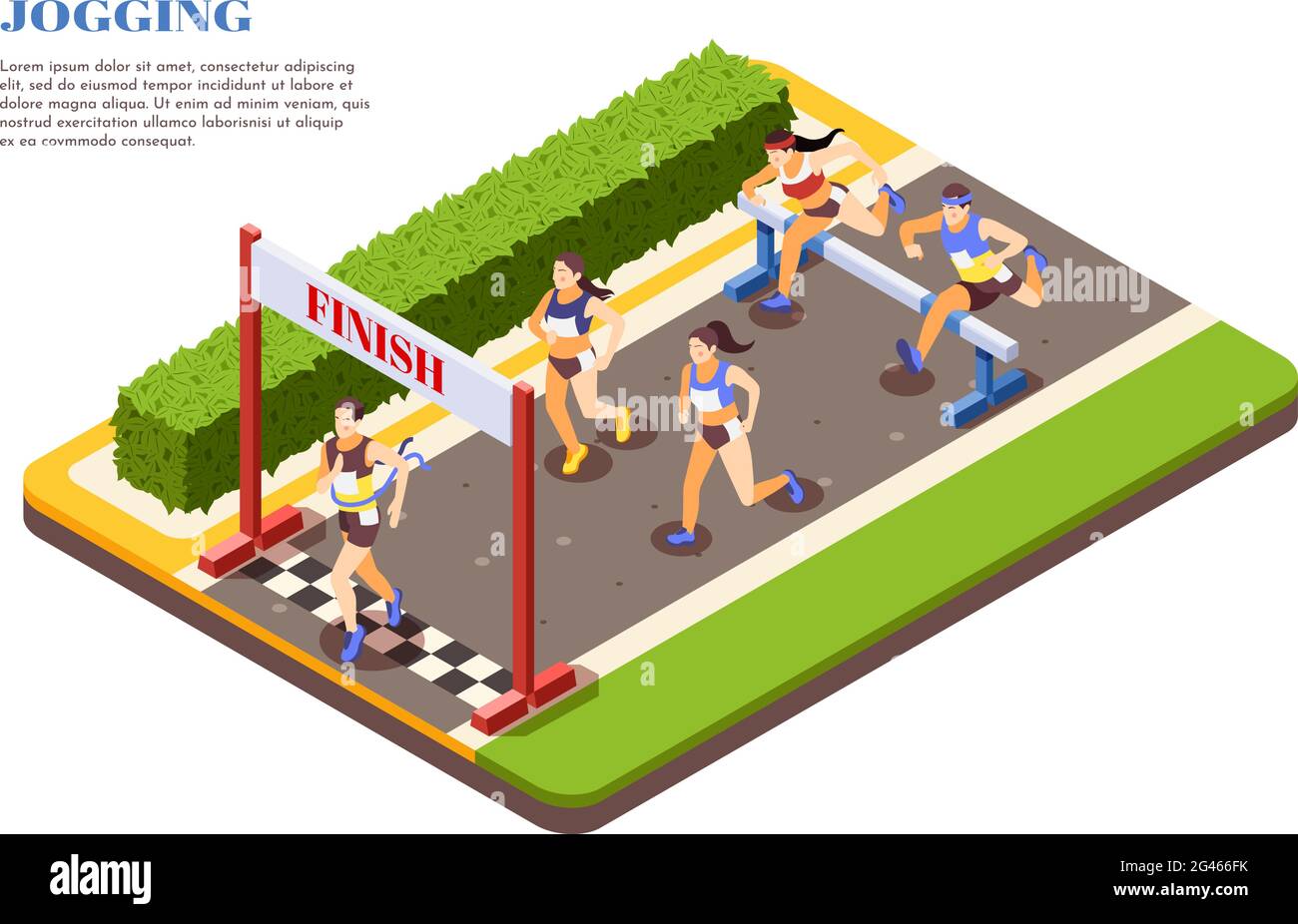 Athlete Jumping Over Hurdle Stock Vector Images - Alamy