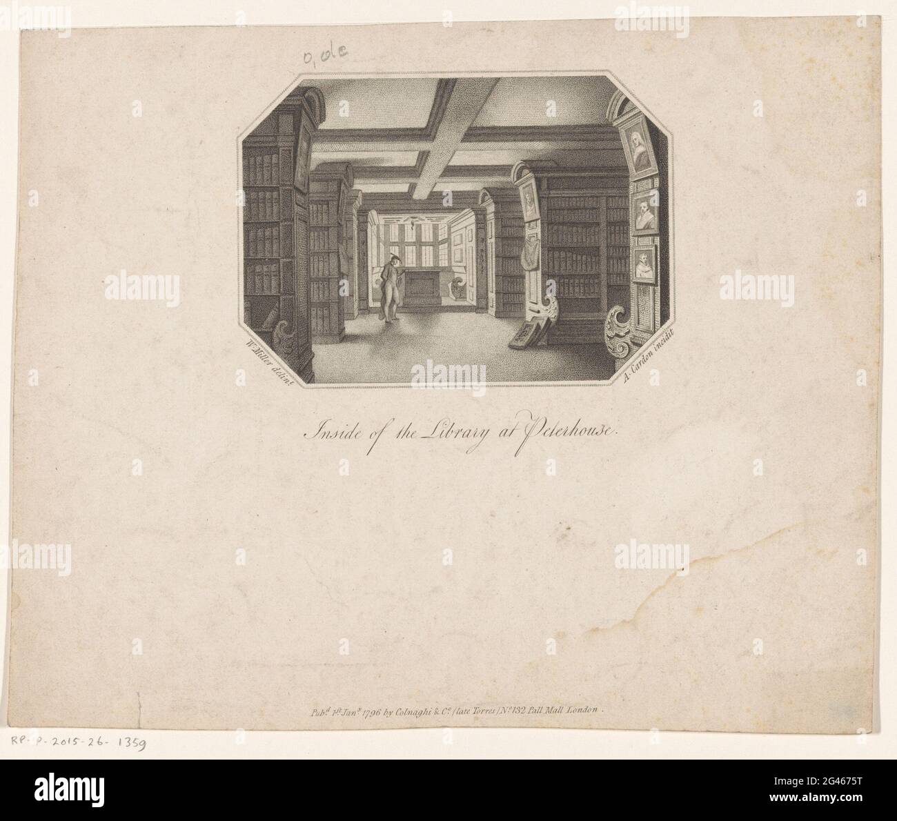 Library of Peterhouse in Cambridge; Inside of the Library at Peterhouse ...