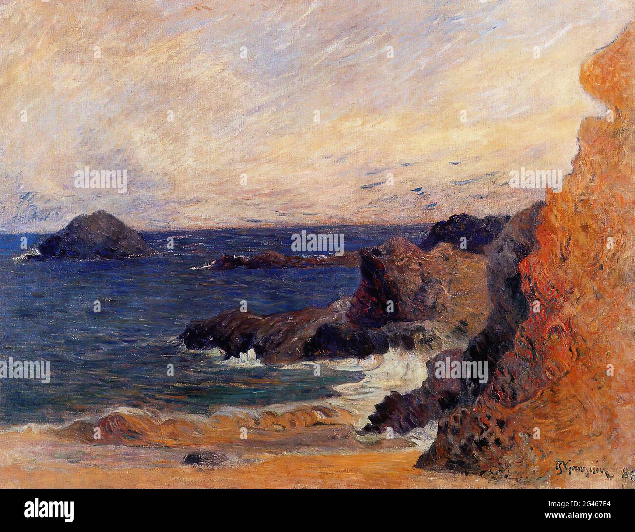 Paul Gauguin - Coastal Landscape 1886 Stock Photo - Alamy