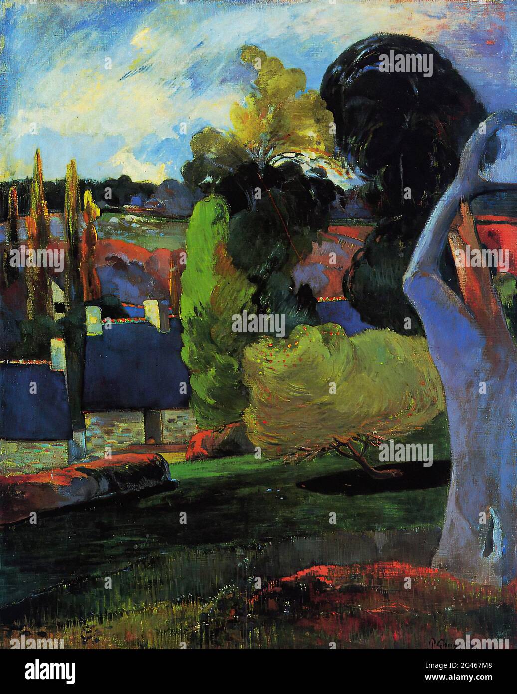Paul Gauguin - Farm Brittany 1894 1 1894 Stock Photo - Alamy