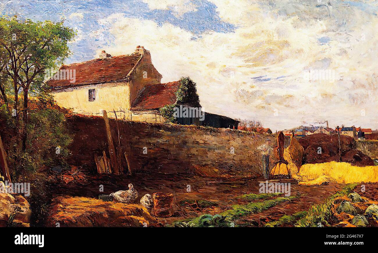 Paul Gauguin - Geese Farm 1879 Stock Photo - Alamy