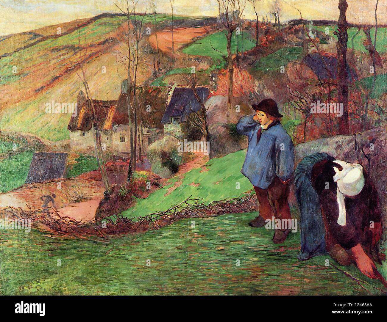 Paul Gauguin - Landscape Brittany 1888 Stock Photo - Alamy